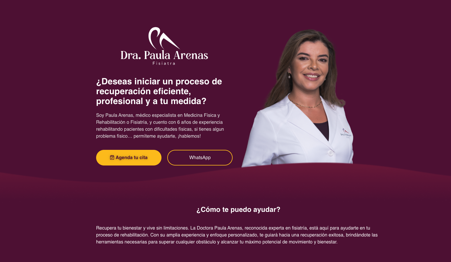 Doctora Paula Arenas | Dra. Paula Arenas